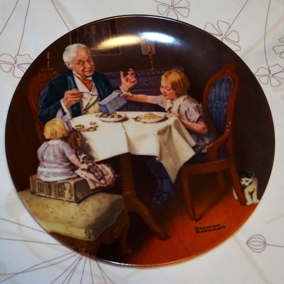 Norman Rockwell | Accents | The Gourmet Normal Rockwell Plate 984 ...